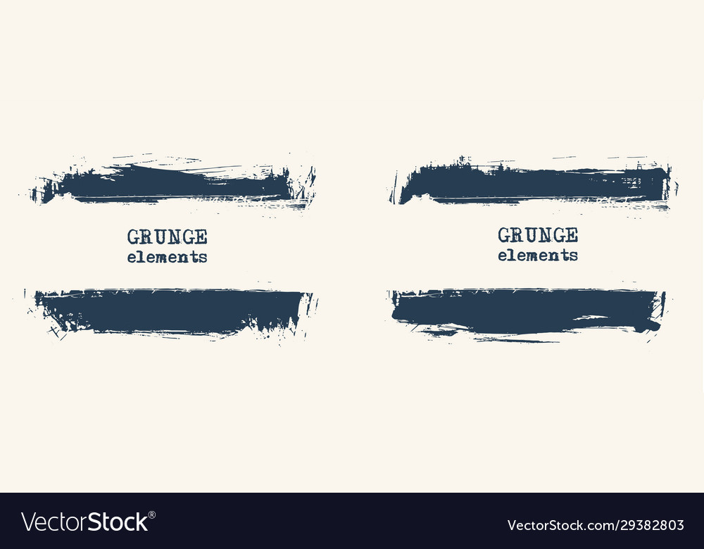 Set grunge background ink retro Royalty Free Vector Image