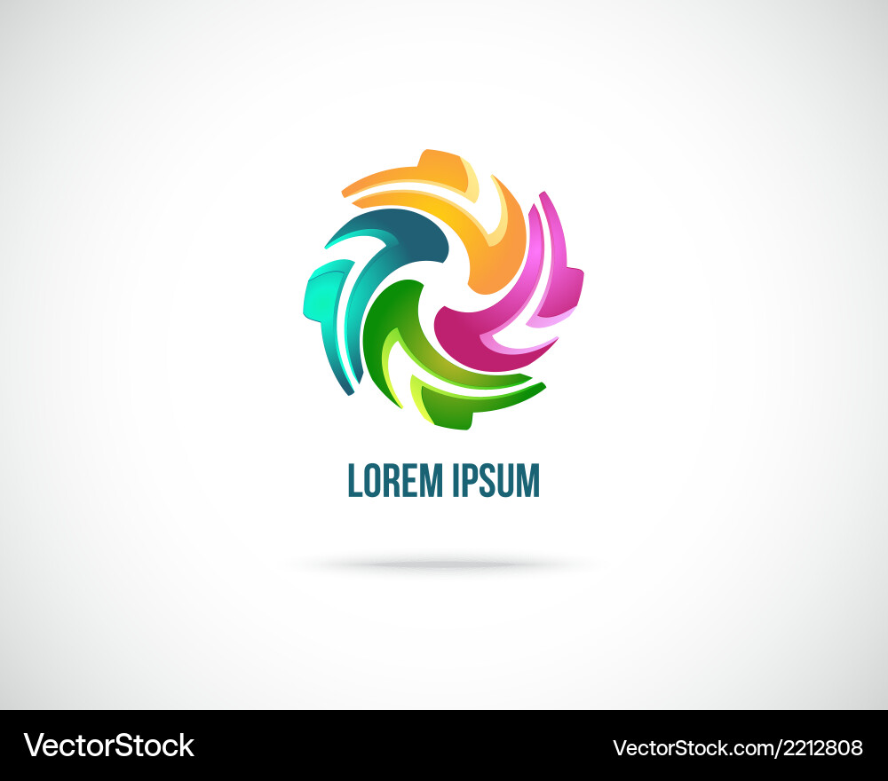 Abstract logo design template Royalty Free Vector Image