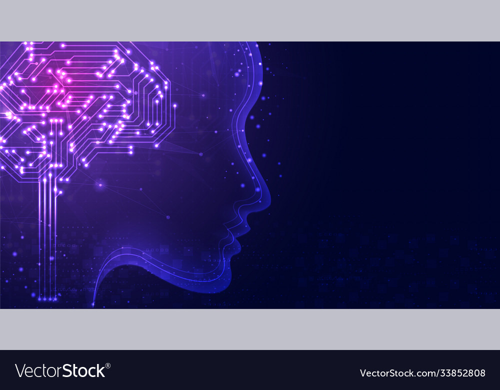 Artificial Intelligence Machine Learning Ai Data Vector Image