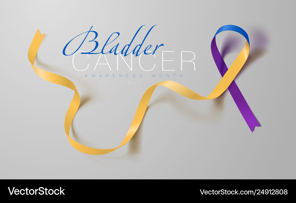 Bladder cancer awareness calligraphy poster design