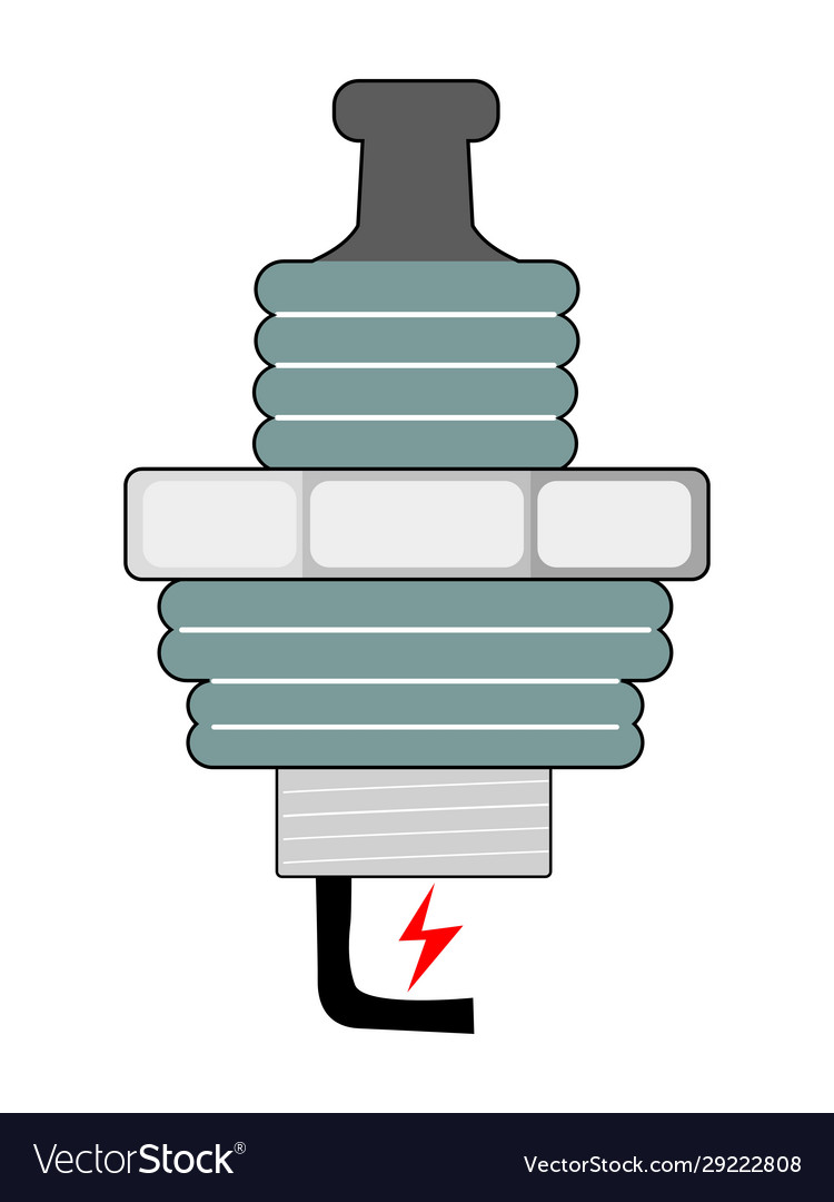 Colored spark plug Royalty Free Vector Image - VectorStock