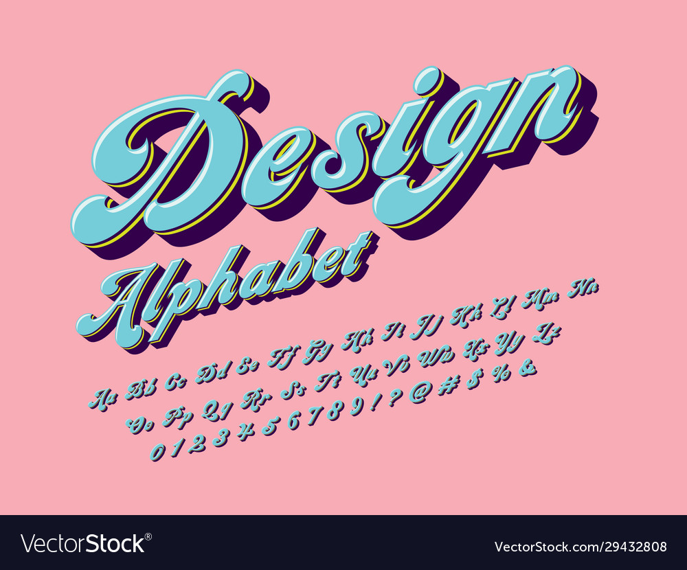Groovy Font Royalty Free Vector Image VectorStock