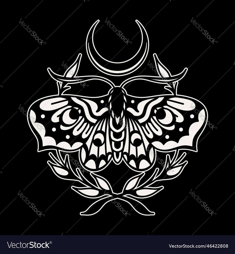 Moth Royalty Free Vector Image - VectorStock