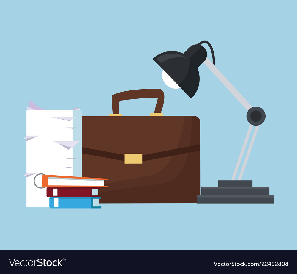 Office paperwork and elements Royalty Free Vector Image