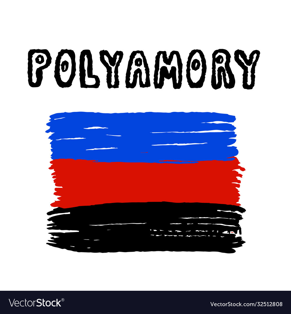 Polyamory flagpolyamory Royalty Free Vector Image