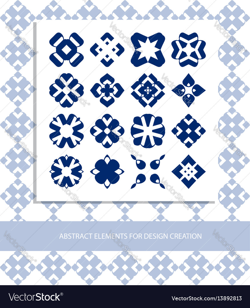 Abstract elements for design ideas basic form Vector Image