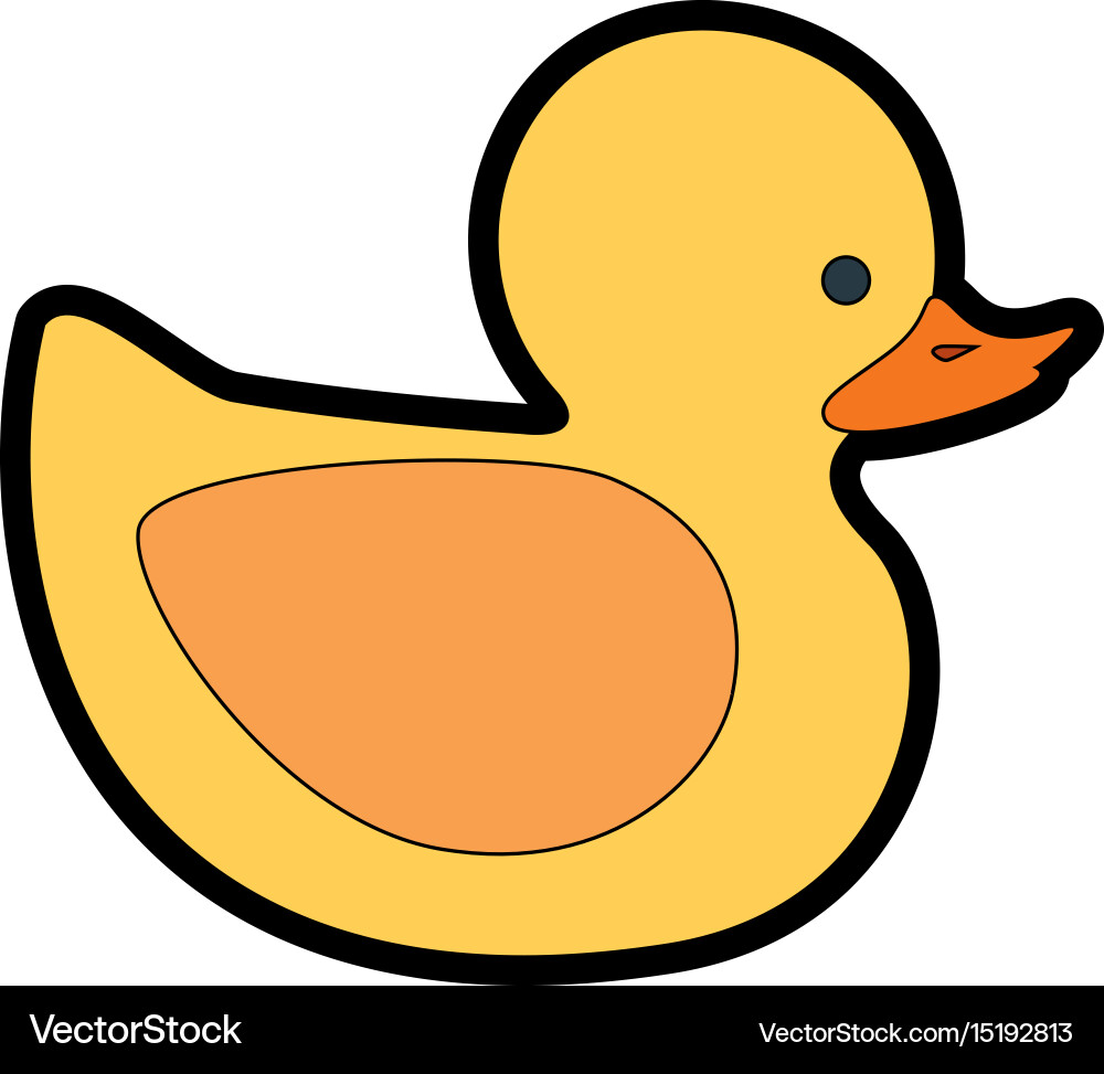 Ducky toy cartoon Royalty Free Vector Image - VectorStock