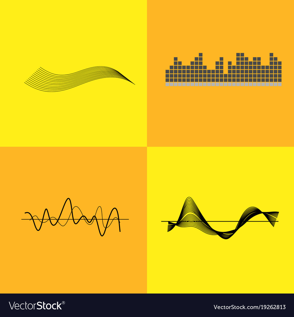 Equalizer interface variants Royalty Free Vector Image