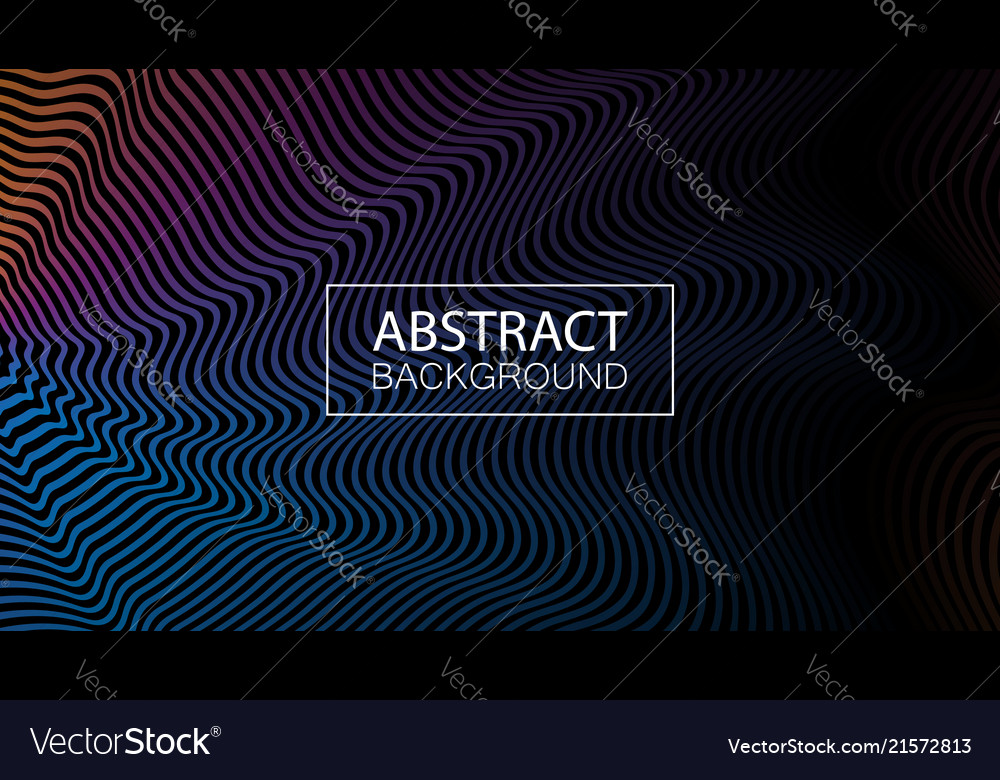 Geometric background with dynamic waves Royalty Free Vector