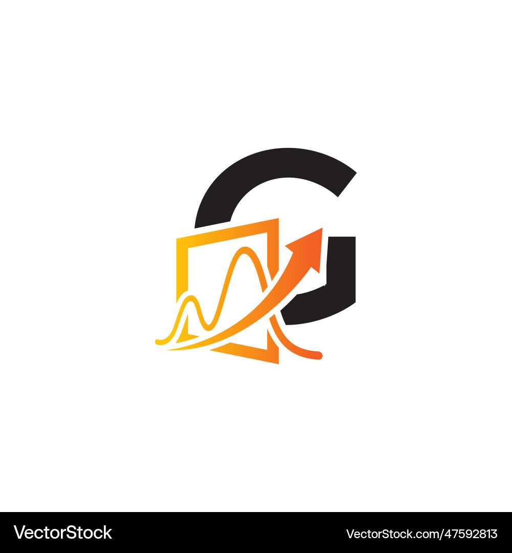 Letter g logo template colorful g Royalty Free Vector Image