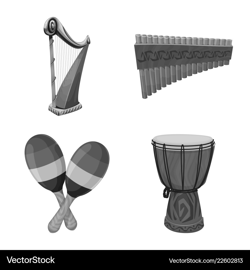 Music and tune symbol set Royalty Free Vector Image