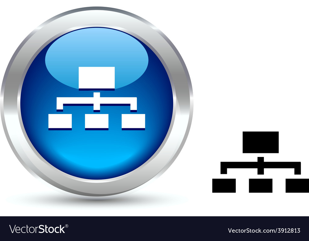 Network button Royalty Free Vector Image - VectorStock