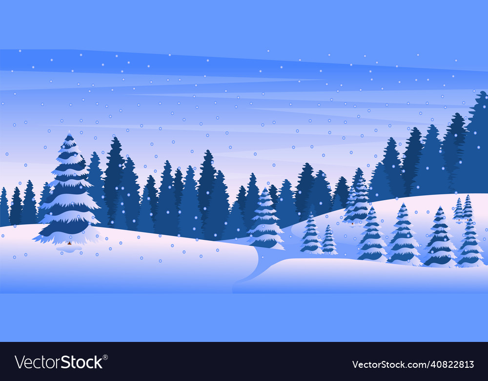 Snow background Royalty Free Vector Image - VectorStock