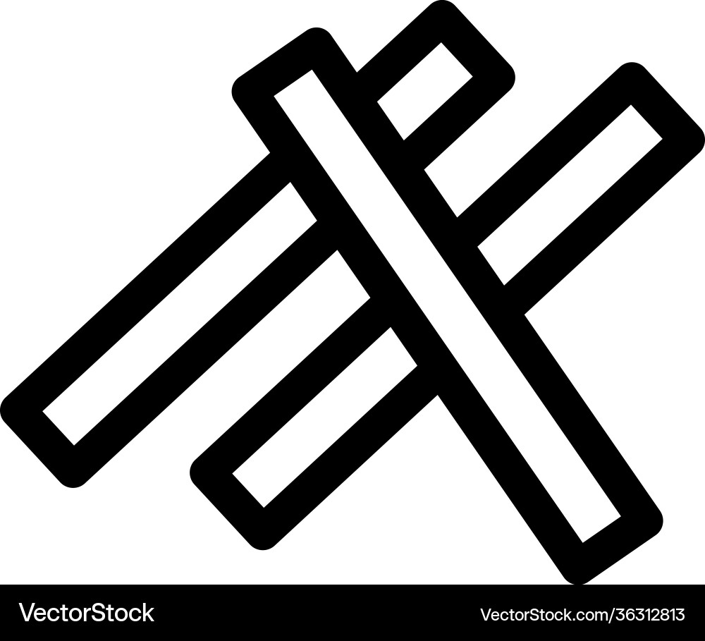 Timber icon or logo isolated sign symbol Vector Image