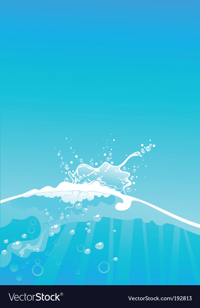 Water splash Royalty Free Vector Image - VectorStock