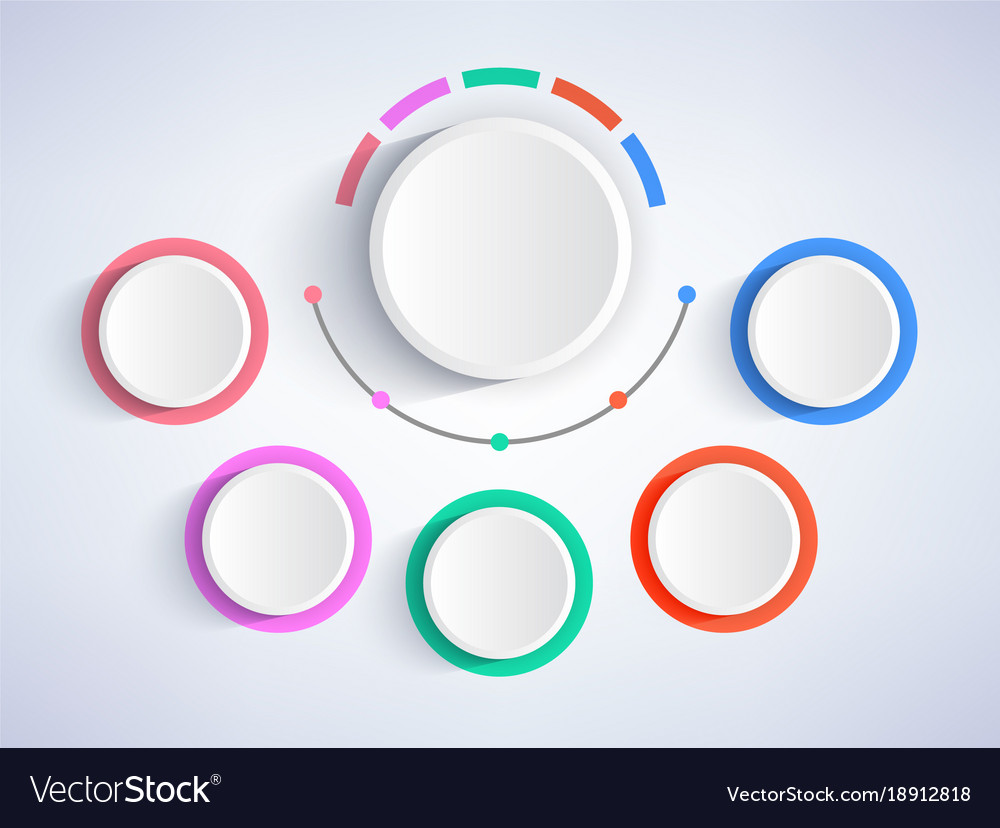 Blank Sample Infographic On Royalty Free Vector Image