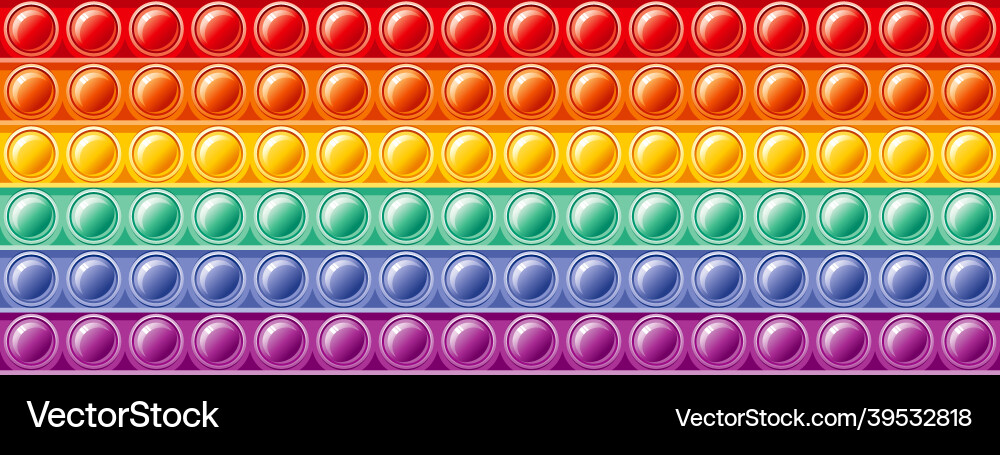 Fidget toy pattern popit sensory toy Royalty Free Vector