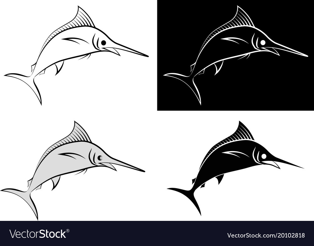 Marlin Royalty Free Vector Image - VectorStock