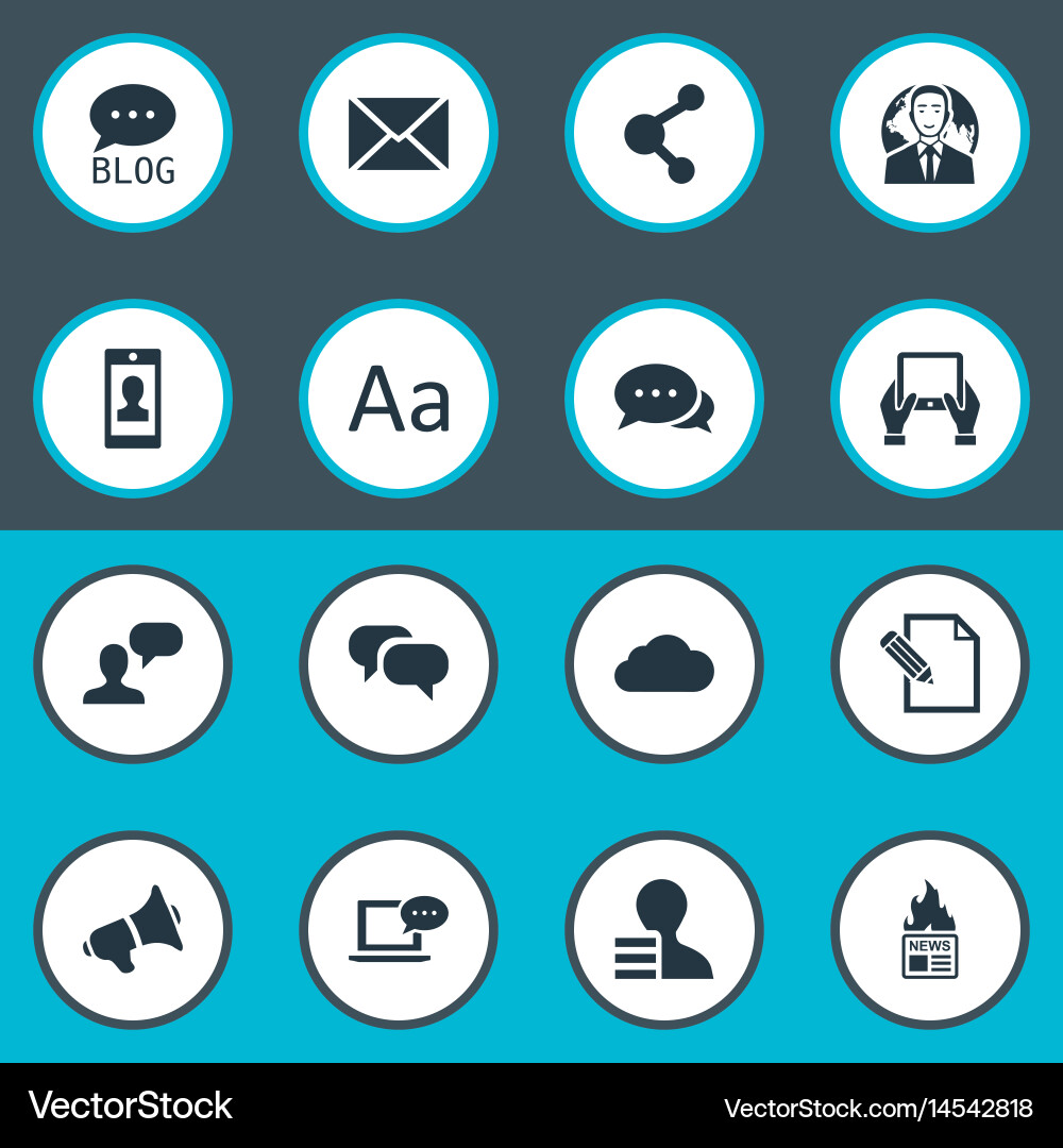 Set of simple user icons Royalty Free Vector Image