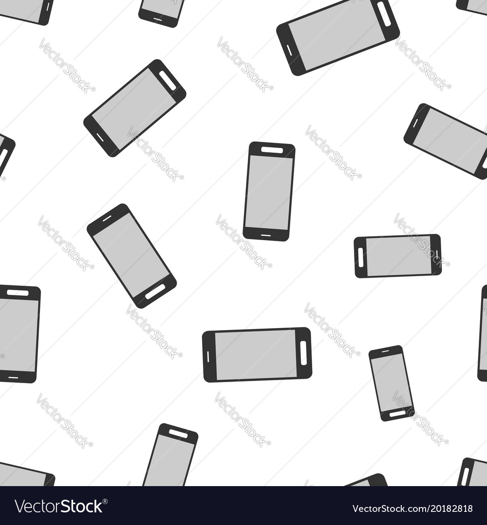 Smartphone seamless pattern background icon Vector Image