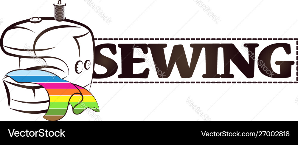 Symbol for sewing Royalty Free Vector Image - VectorStock