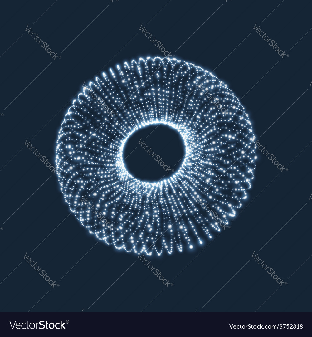 Torus the consisting of points 3d grid Royalty Free Vector