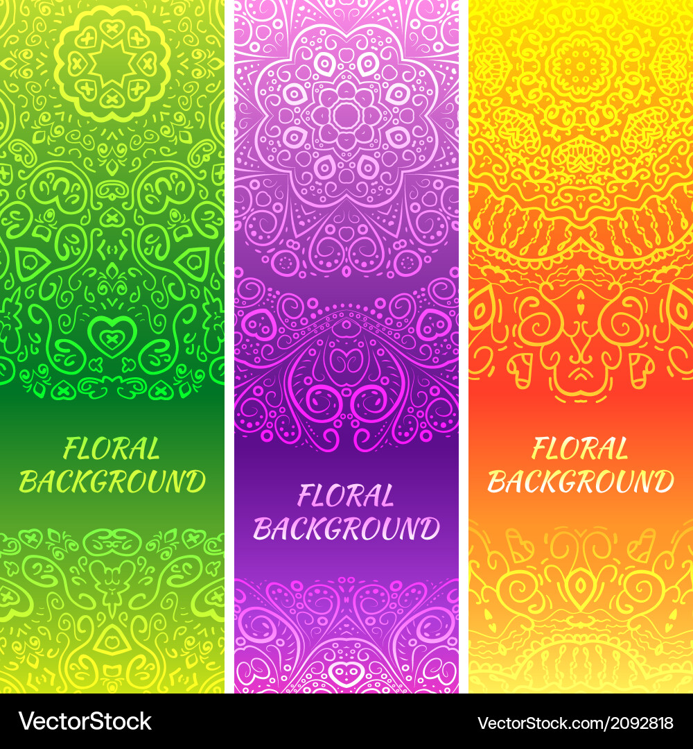 Tribal ethnic vintage banners Royalty Free Vector Image