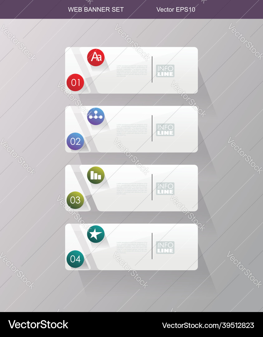 Business design template with 3d panels can Vector Image