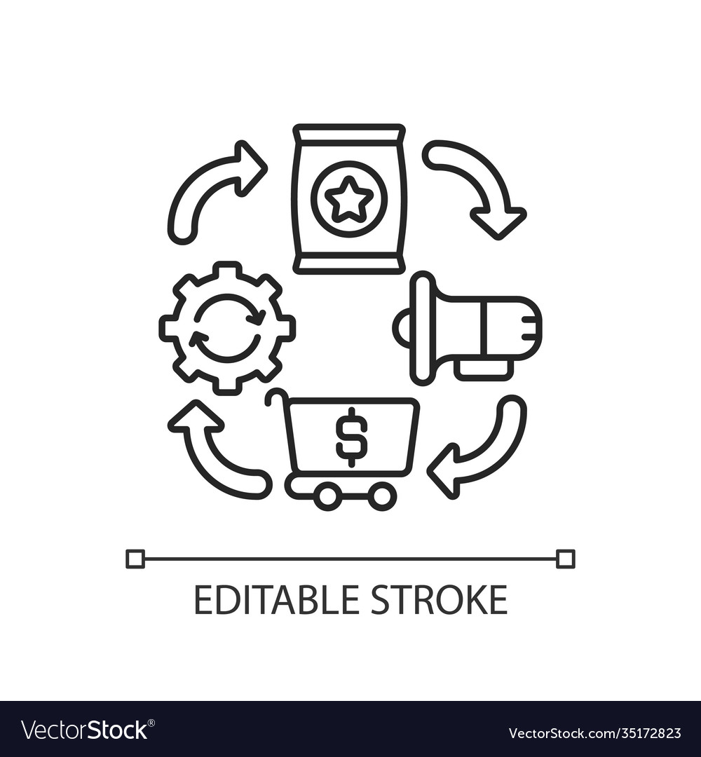 Logistics linear icon Royalty Free Vector Image