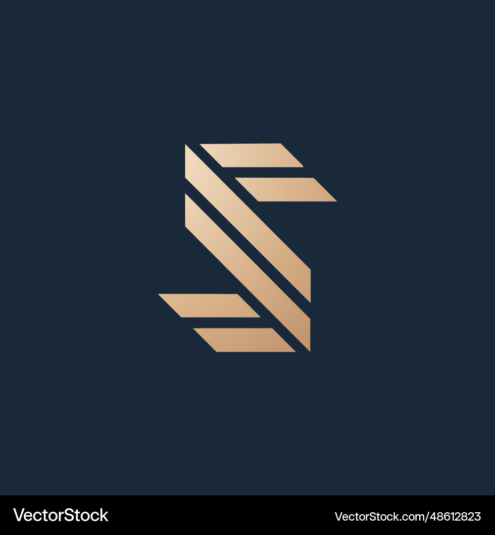 S logo design image Royalty Free Vector Image - VectorStock