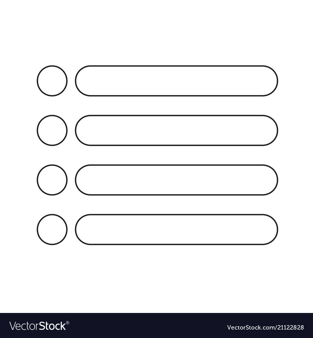 Bulleted list icon sign Royalty Free Vector Image Bulleted list icon sign Royalty Free Vector Image