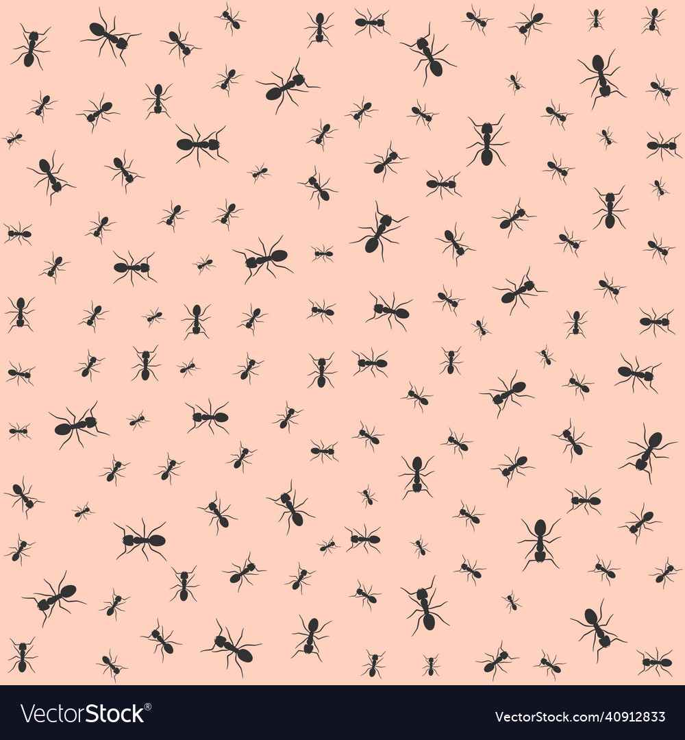 Ant seamless pattern background Royalty Free Vector Image