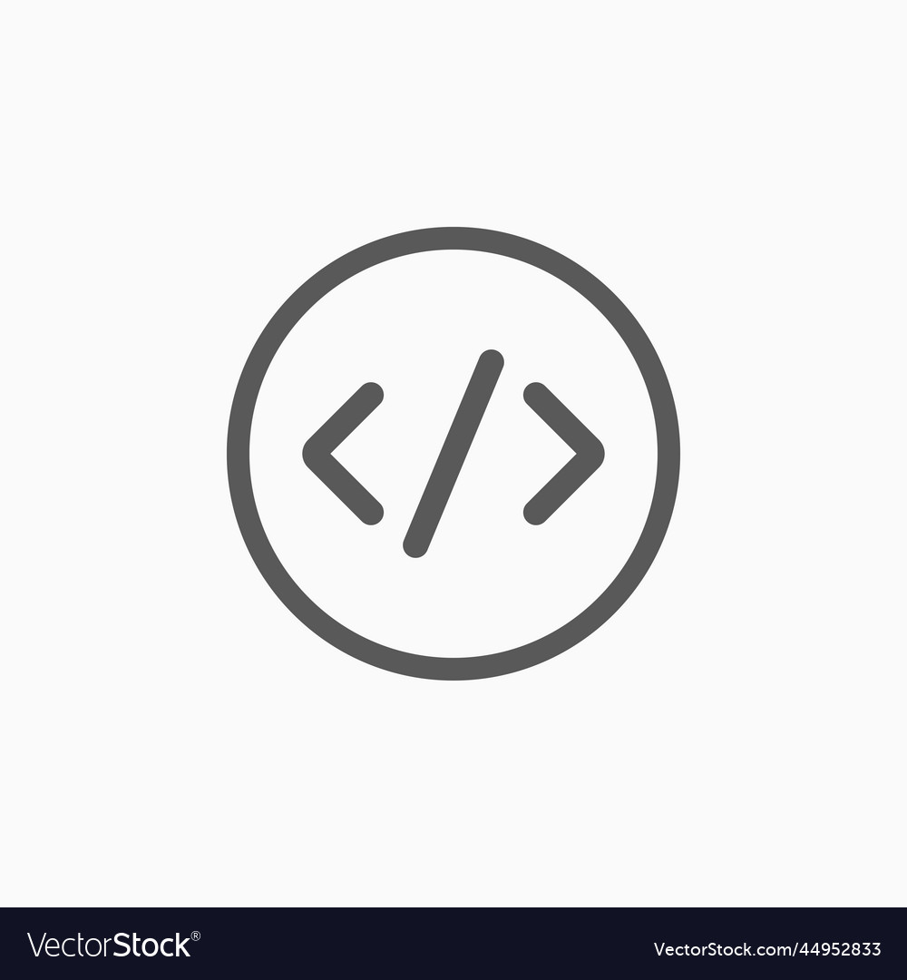 Code icon Royalty Free Vector Image - VectorStock