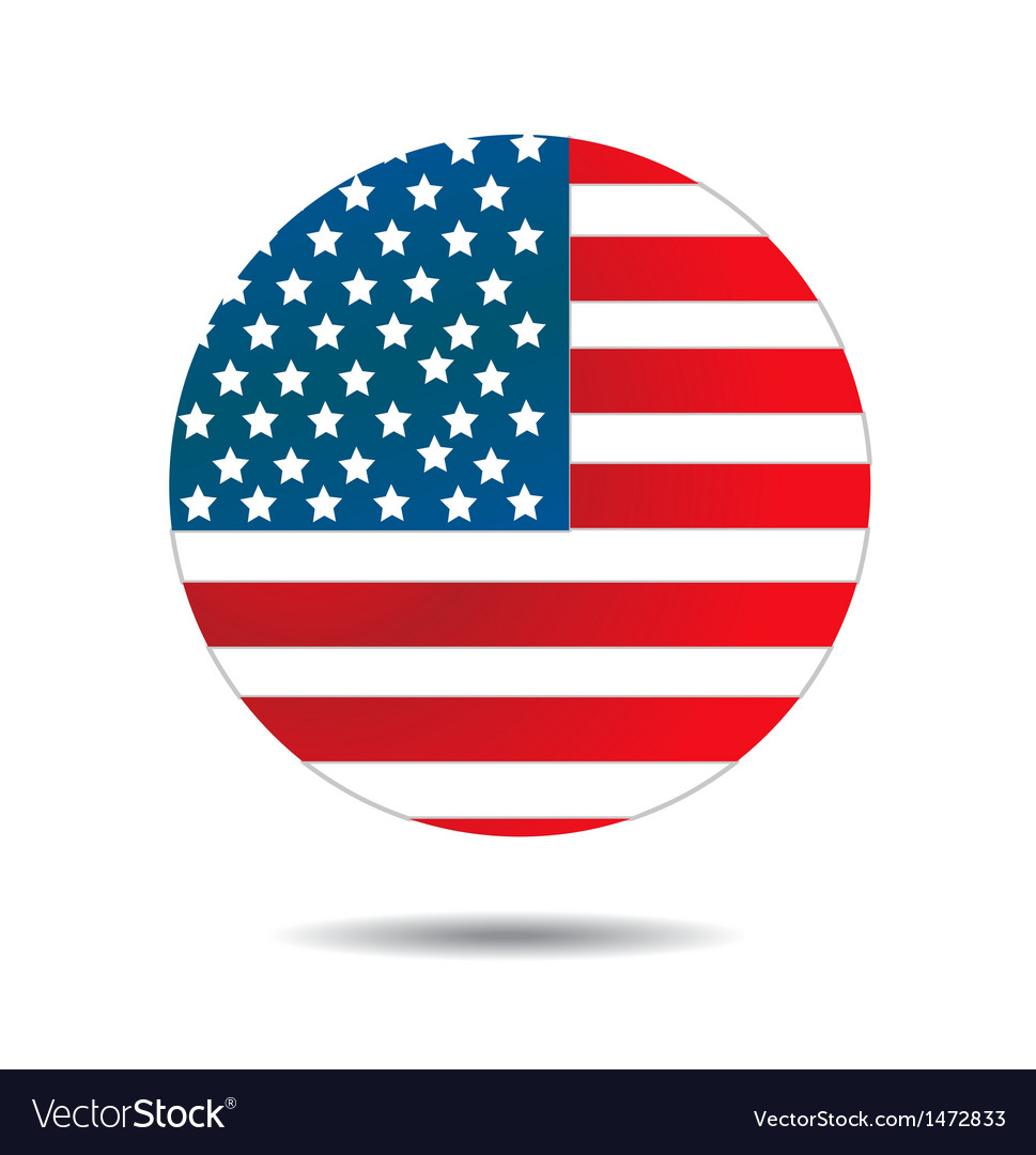 Flag icon button Royalty Free Vector Image - VectorStock