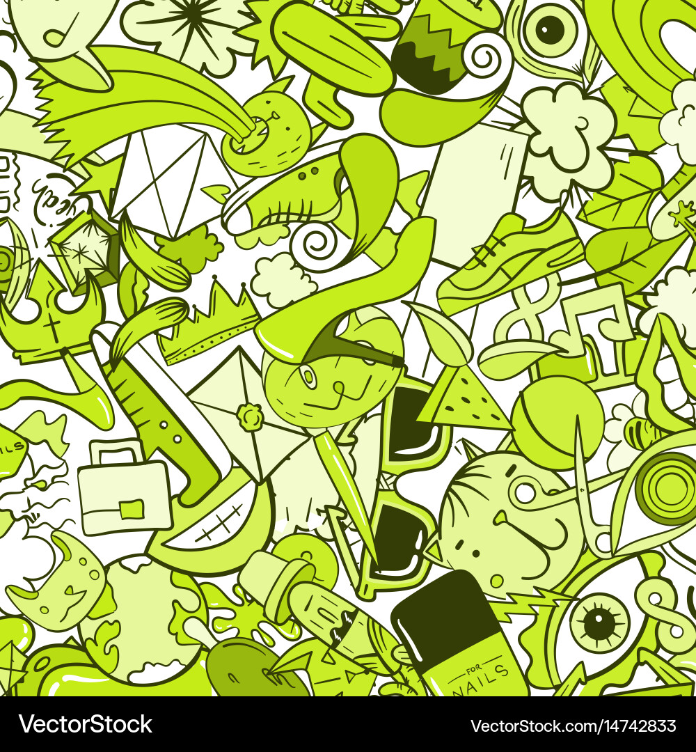 Graffiti pattern with urban lifestyle line icons Vector Image