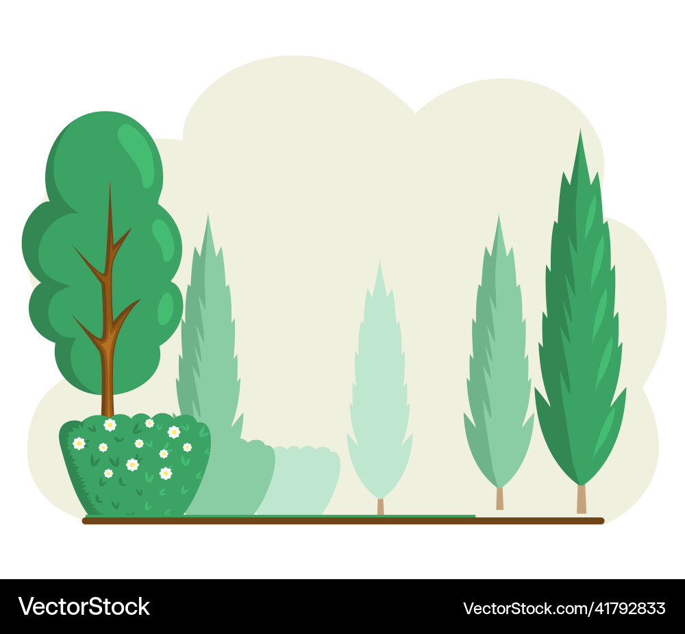 Landscaping gardening working with plants Vector Image