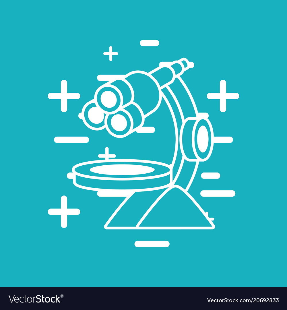 Microscope tool icon Royalty Free Vector Image