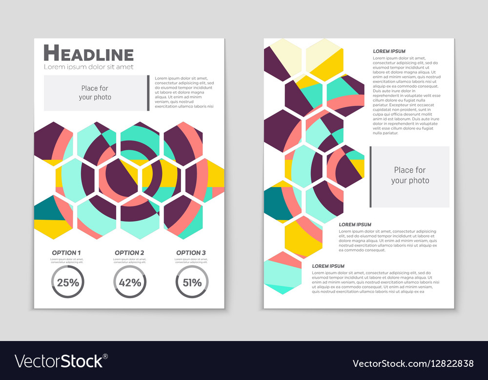 Abstract layout background set for art Royalty Free Vector