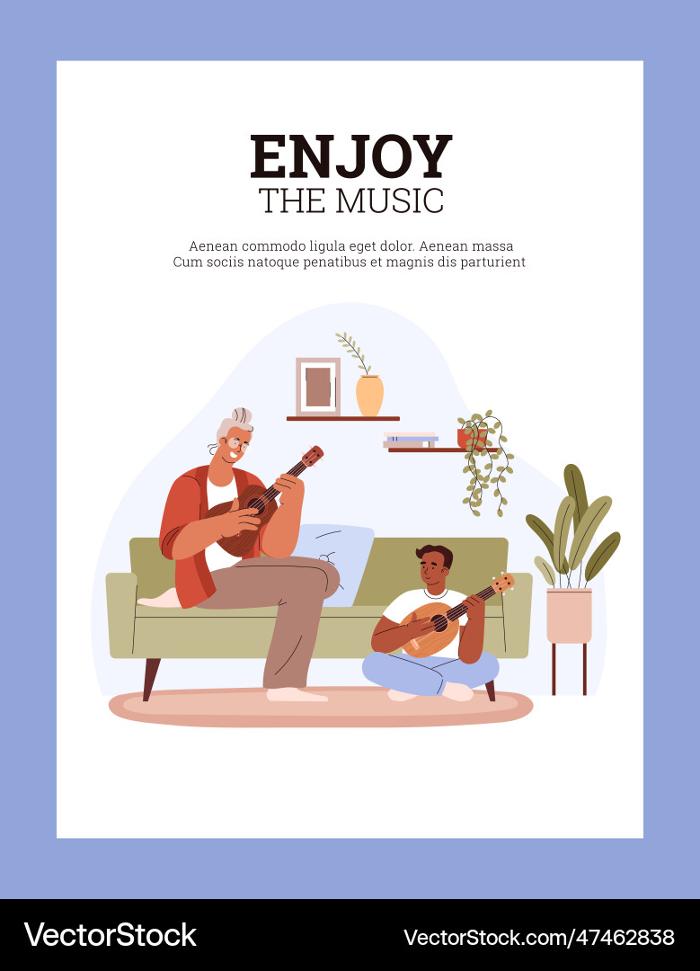 Poster or vertical banner with grandma teaching Vector Image