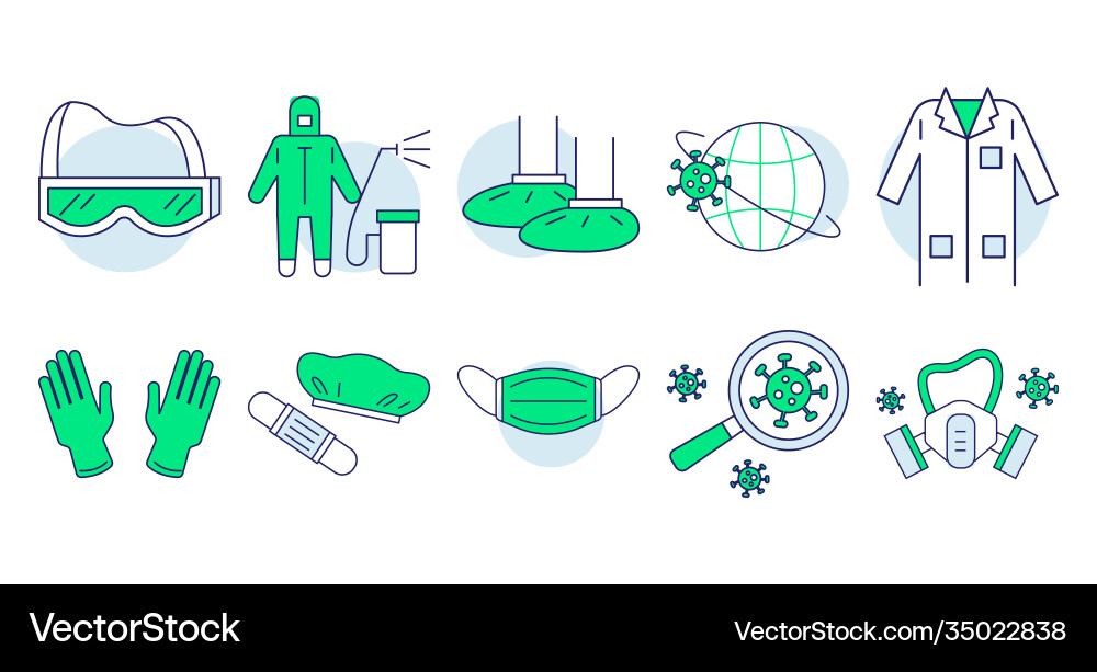 Protective clothing icon print doodle se Vector Image