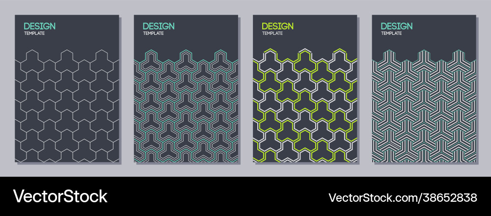 Set flyers posters banners placards Royalty Free Vector