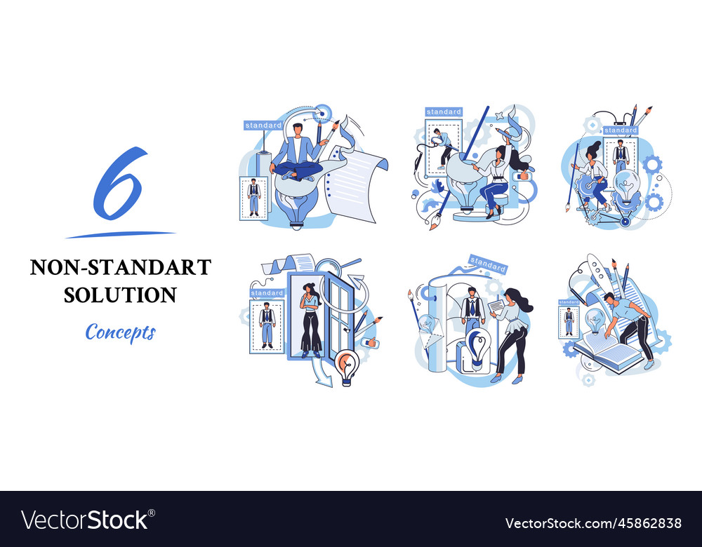 Solution solving problem metaphor answer Vector Image