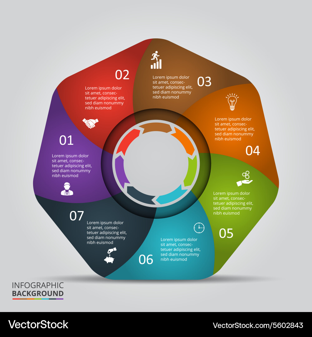 Circle elements for infographic Royalty Free Vector Image