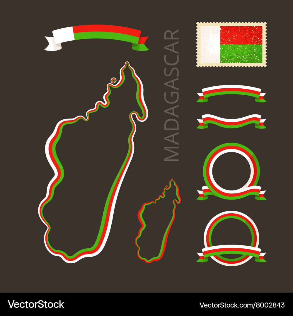 Colors of madagascar Royalty Free Vector Image