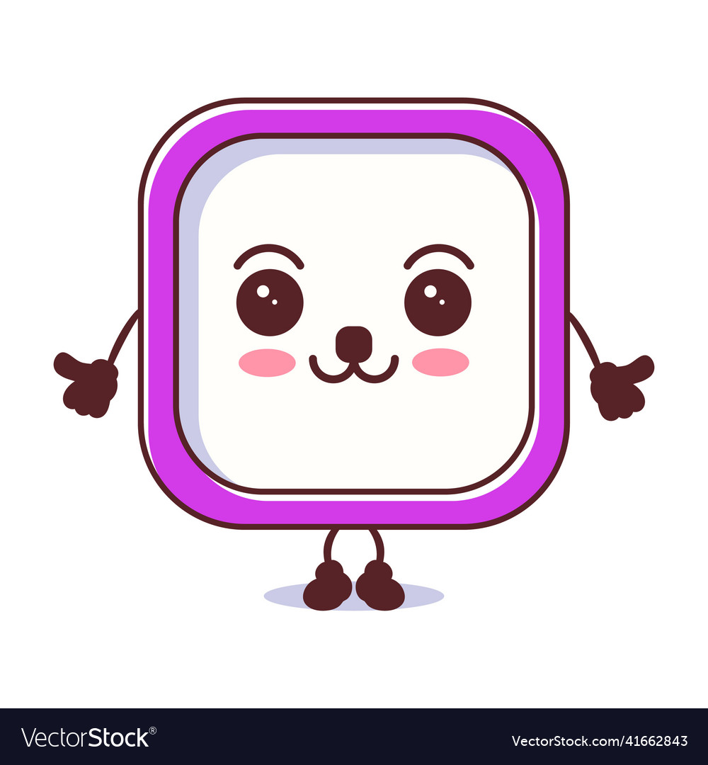Cute Alarm Clock Cartoon Character Design Vector Image