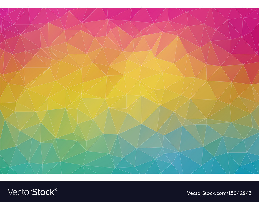 Flat 2d multicolor abstract triangle shape Vector Image