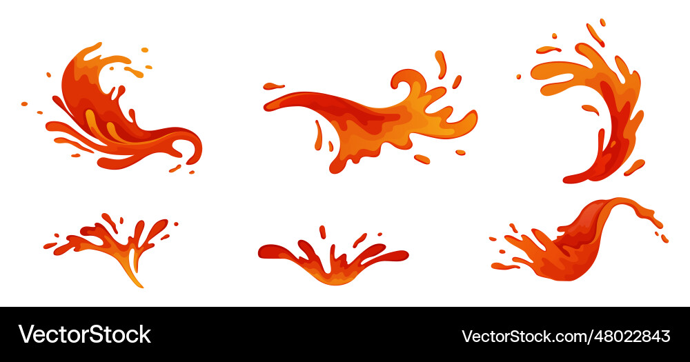 Water and juice splash liquide a drop shape Vector Image