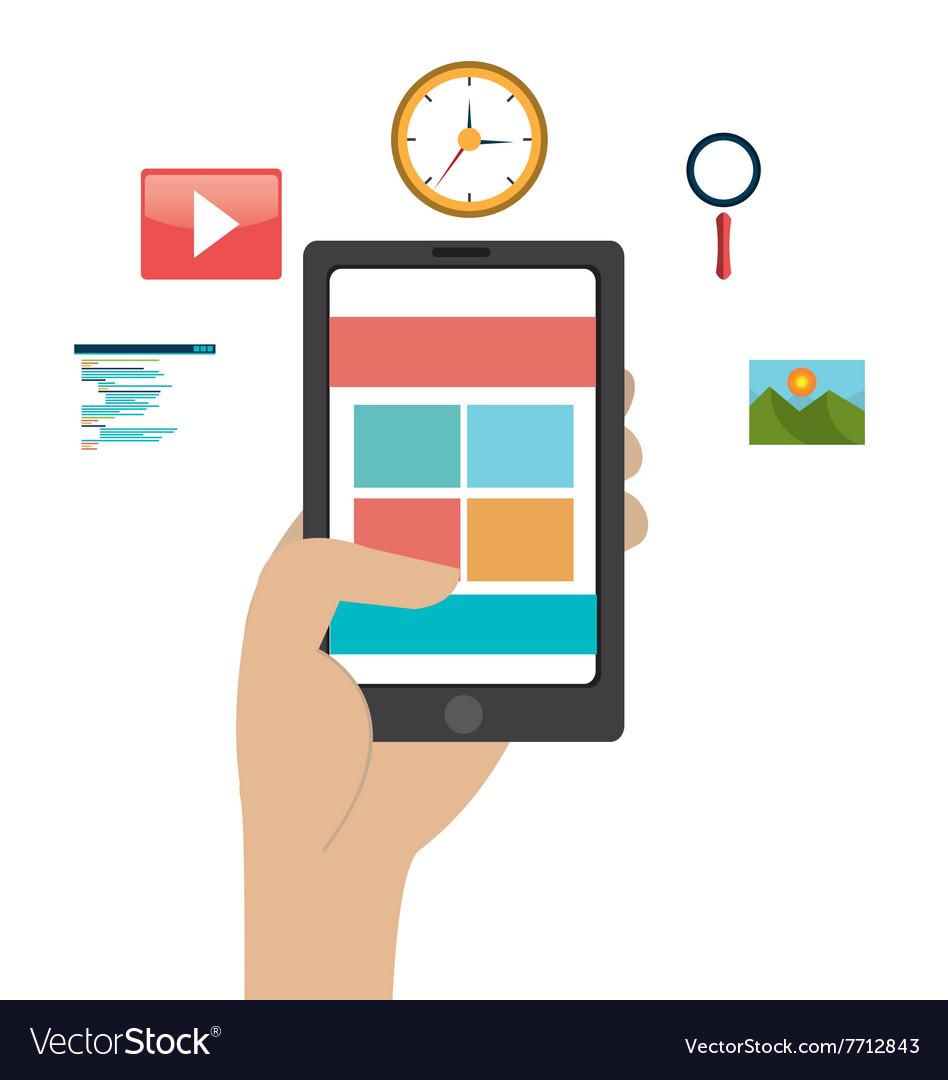 Web development design Royalty Free Vector Image