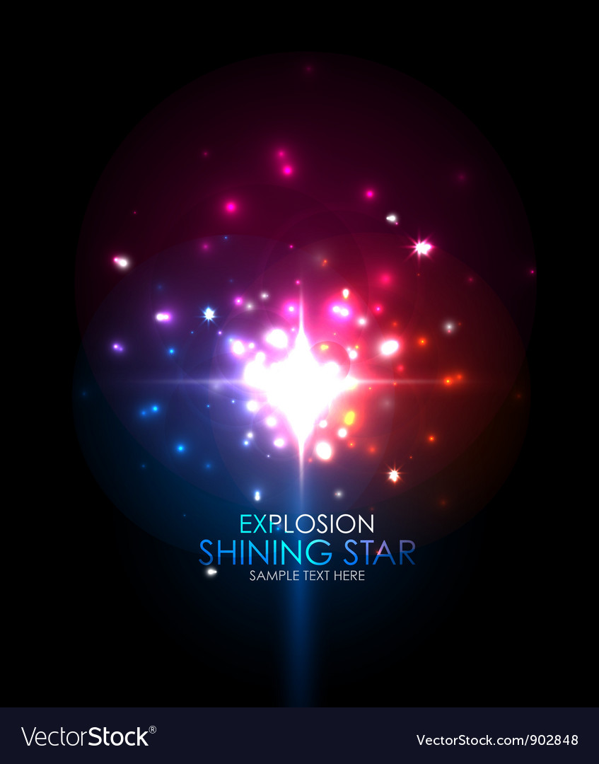 Explosion abstract background Royalty Free Vector Image