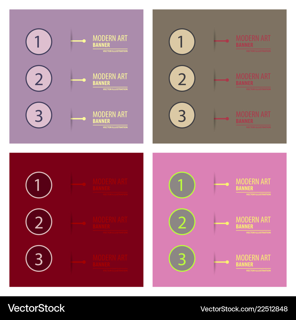 Set of elements infographics in modert art Vector Image